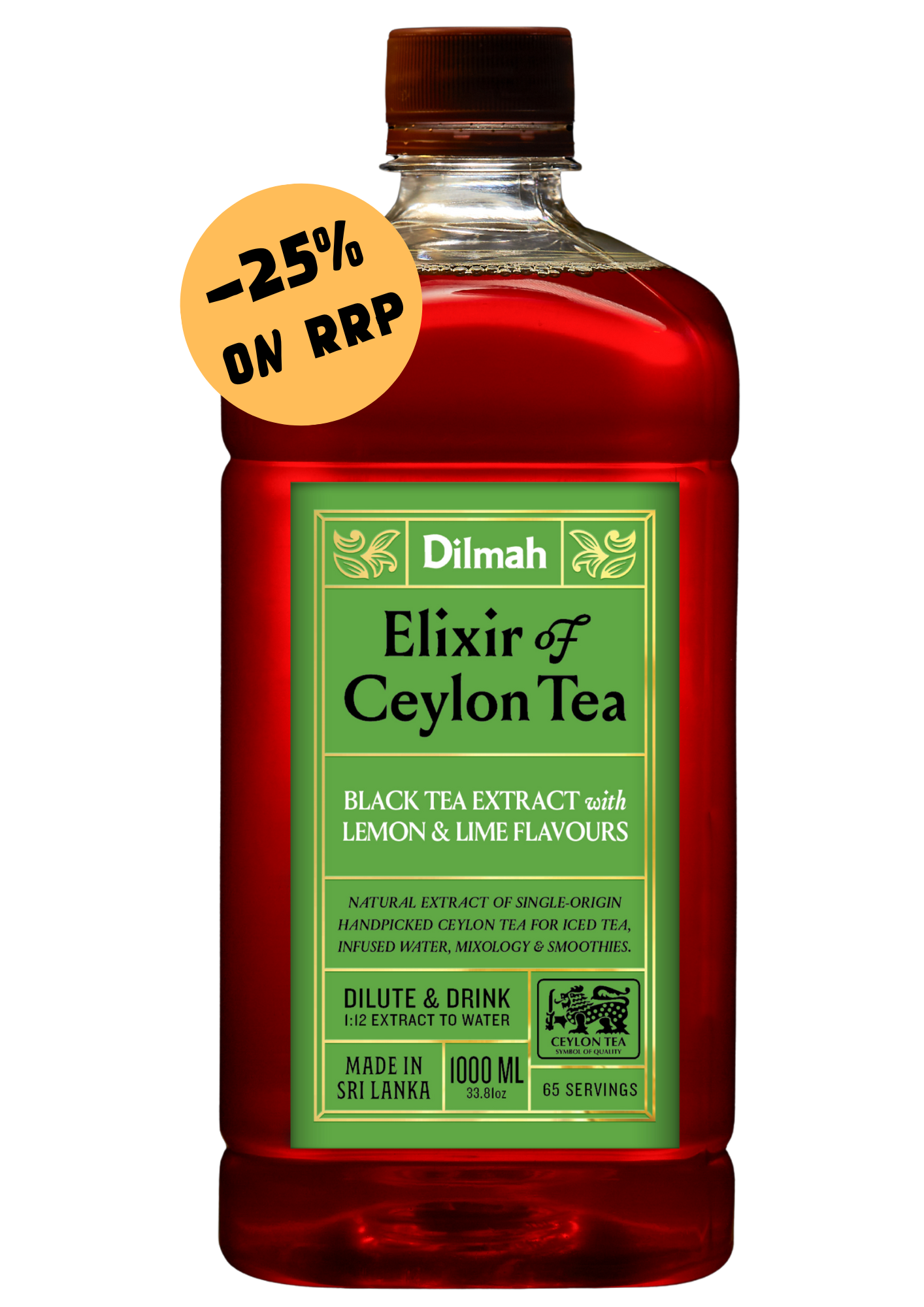 Dilmah Natural Ceylon Tea Extract Lemon & Lime 1 Ltr 1 Bottle – dilmah ...